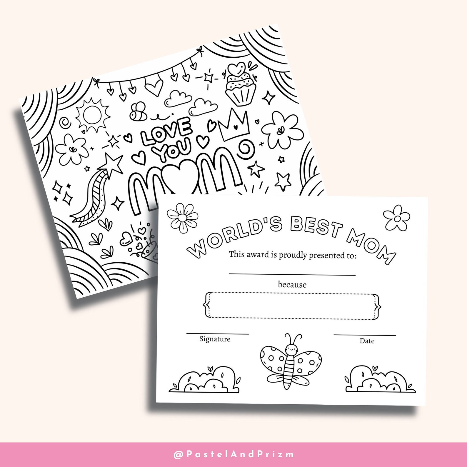 Mother's Day Certificate, Mother's Day Printable, School Craft, Mothers ...