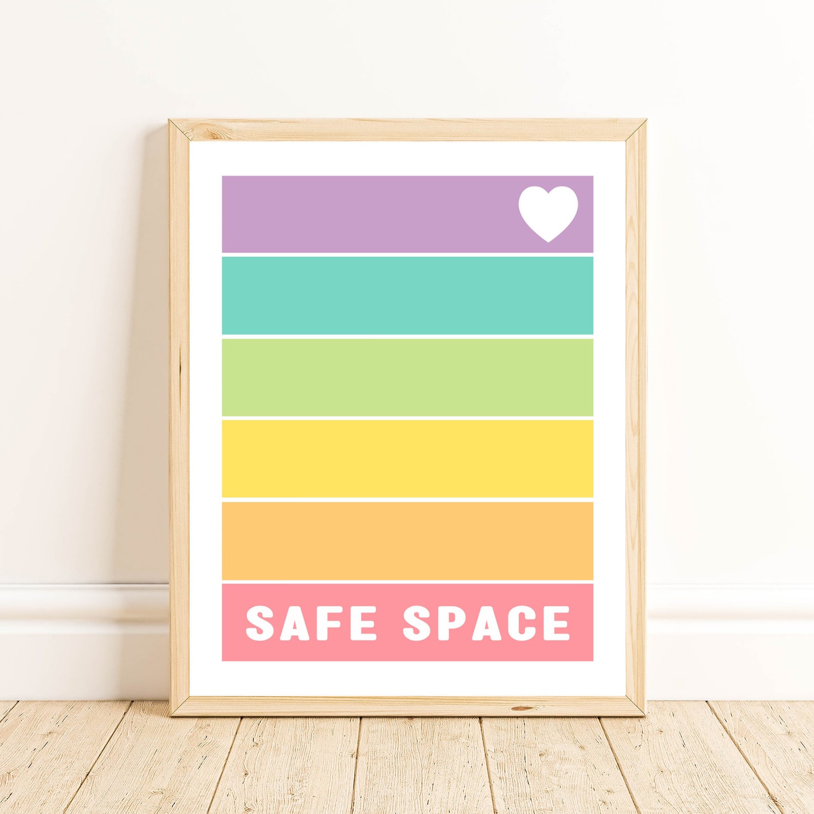 Safe Space, LGBTQ, Ally Printable, Pride, Therapist Office, Camp Print ...