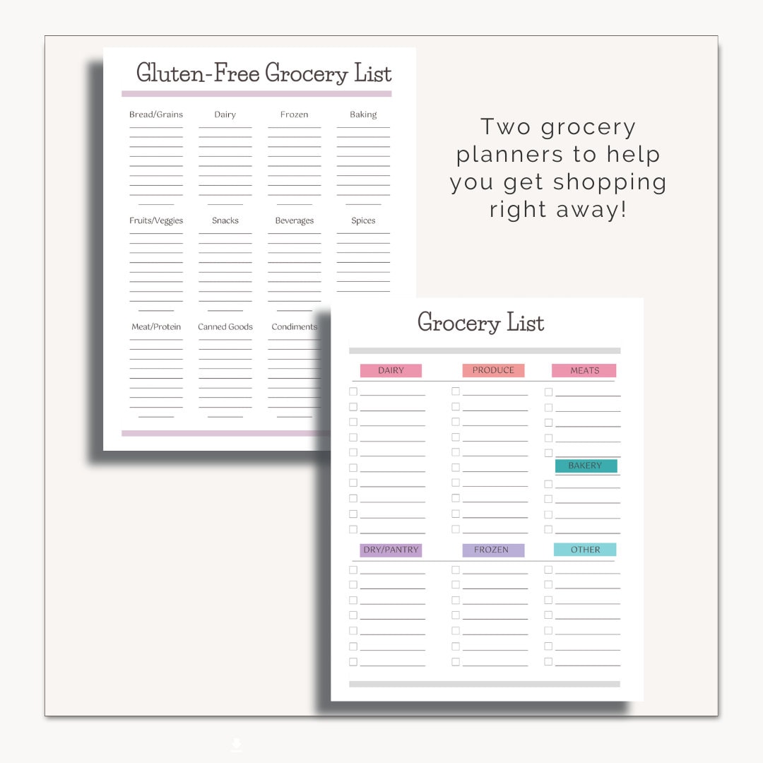 Gluten Free Workbook, Gluten Free Guide, Celiac Printable, Celiac ...