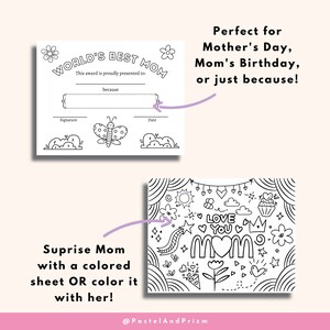Mother's Day Certificate, Mother's Day Printable, School Craft, Mothers ...
