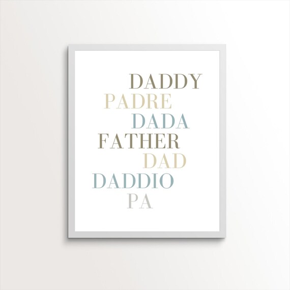 Fathers Day Printable Poster Wall Art for Dad Printable - Etsy