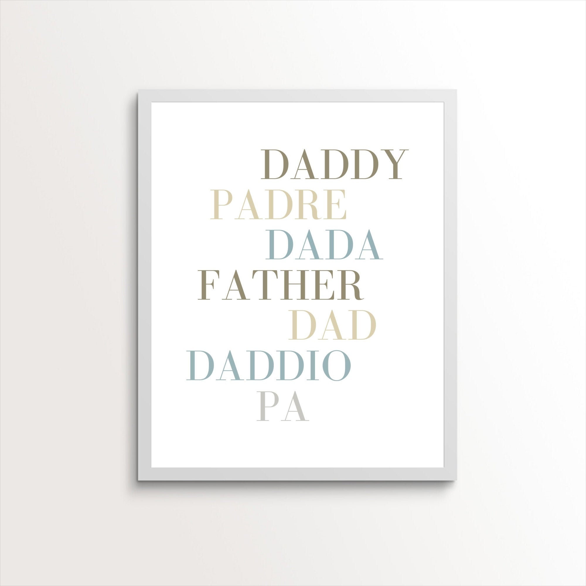 Fathers Day Printable Poster Wall Art for Dad Printable - Etsy