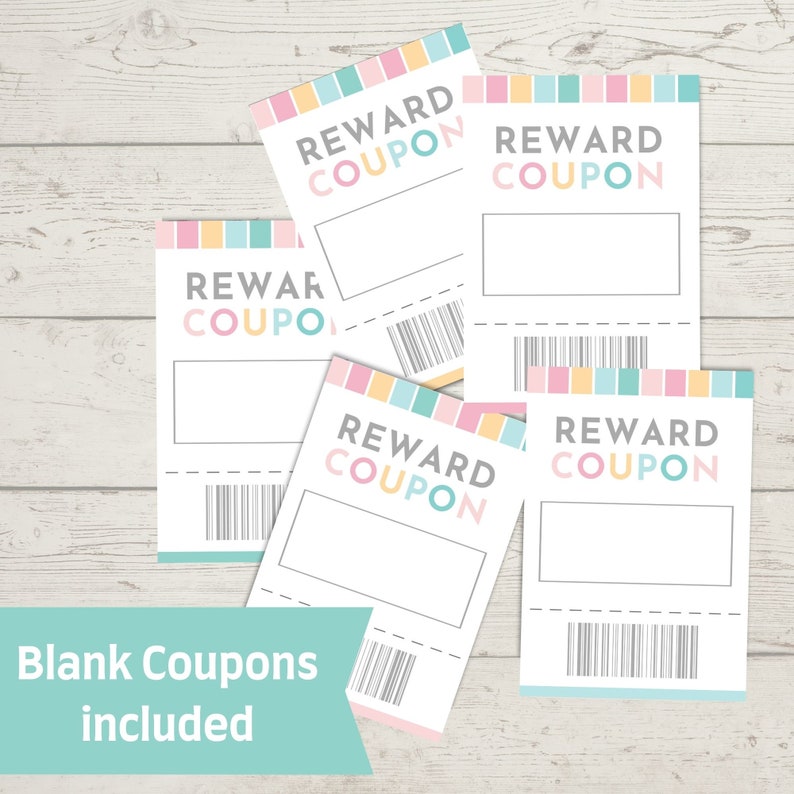 Redeem Card Coupon Redeem Card Printable Good Behavior - Etsy