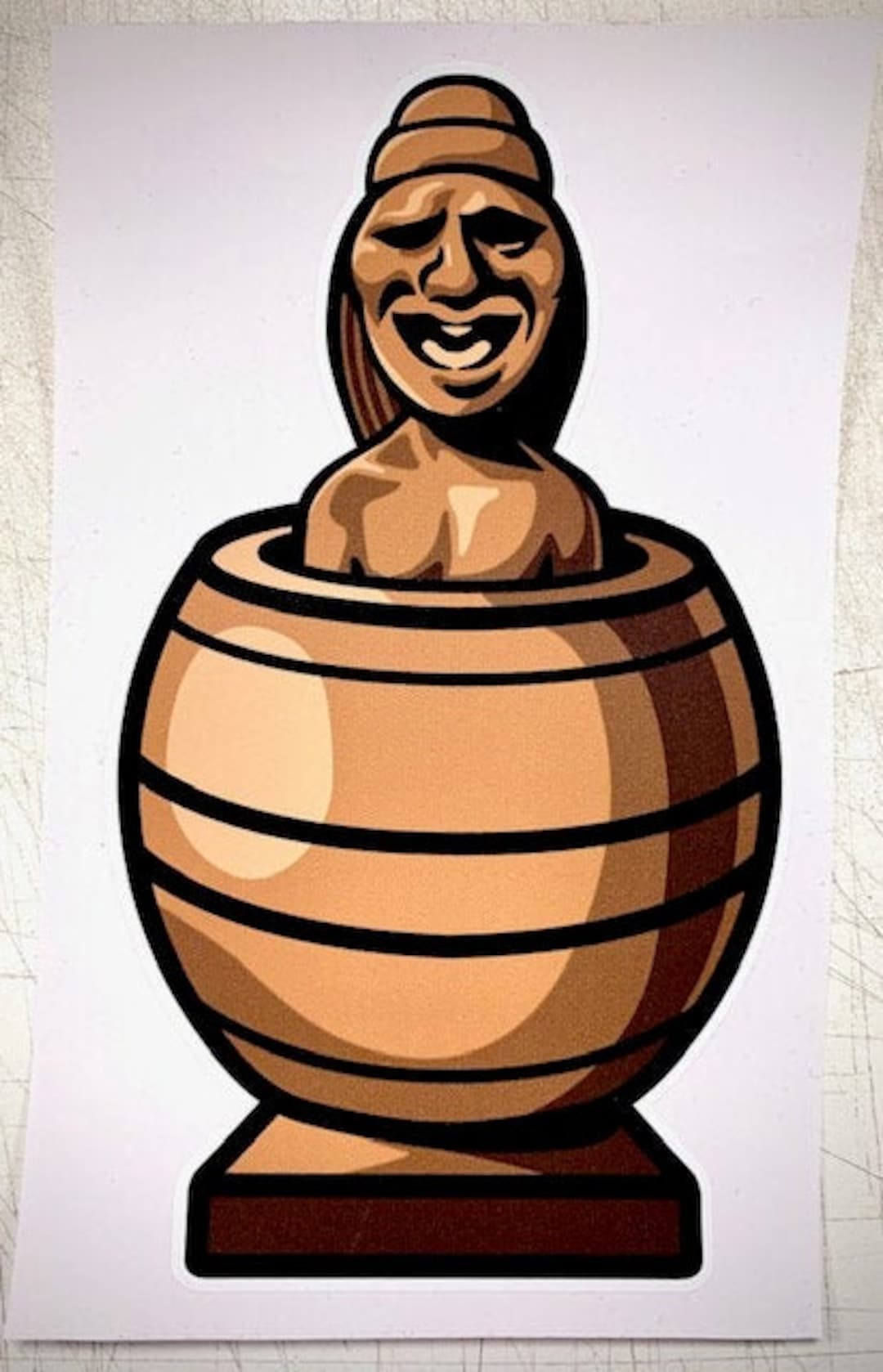 Filipino Decal. Barrel Man. 6.75" Tall X 3.75" Wide - Etsy