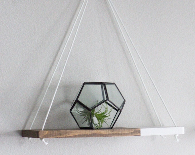Hanging Shelf / 1 REGULAR Two Tone Shelf | Hanging Shelves -floating ...
