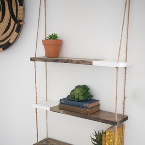 TRIO Two Tone Shelf Hanging Shelf Hanging Shelves Three - Etsy