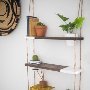 TRIO POTTED Two Tone Shelf Hanging Shelf Hanging Shelves - Etsy