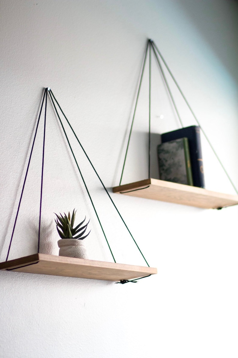 Hanging Shelves / 2 MAXI Hanging Shelves Hanging Shelf | Etsy