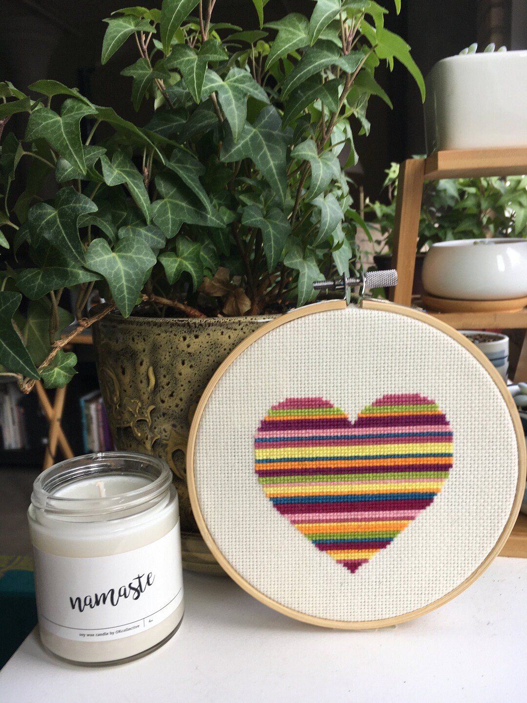 Easy Heart Cross Stitch Pattern, Love Modern Cross Stitch, Easy Cross ...