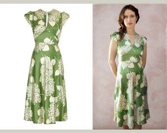 Green Tea Dress - Etsy