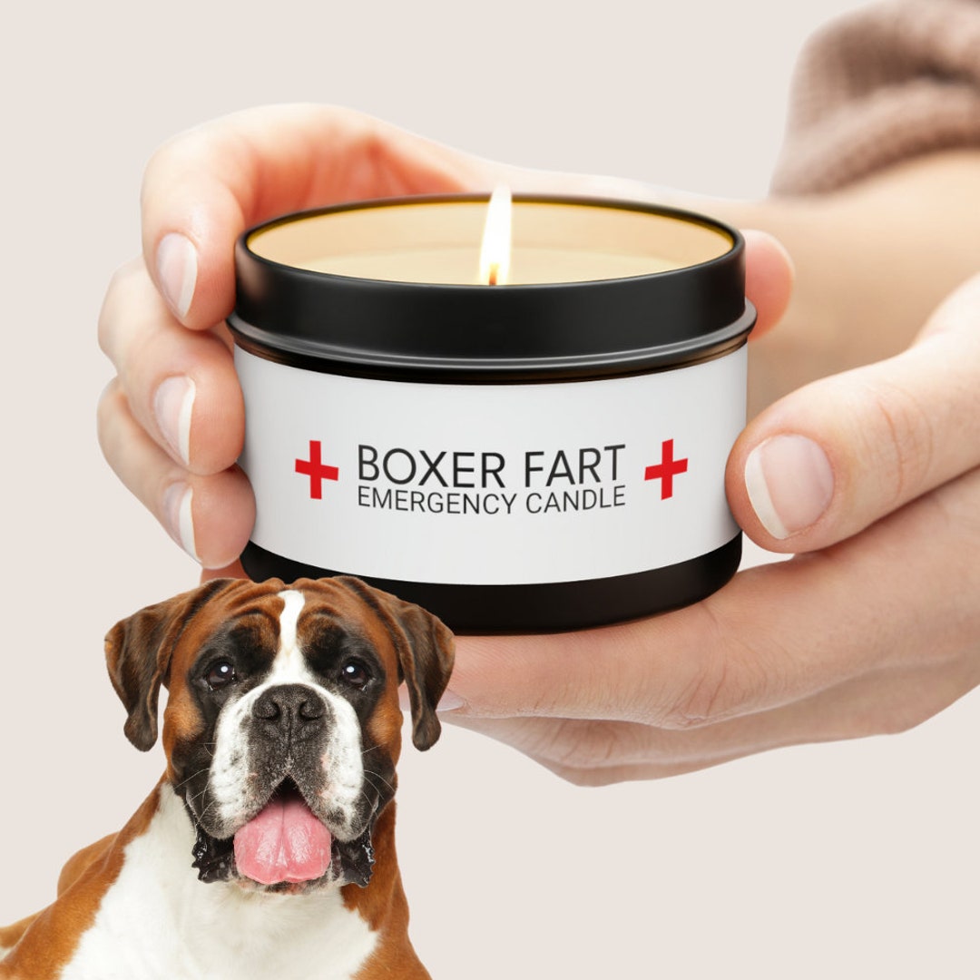 Boxer Fart Candle for Boxer Dog Owner Funny Gift for Dad for Mom Dog ...