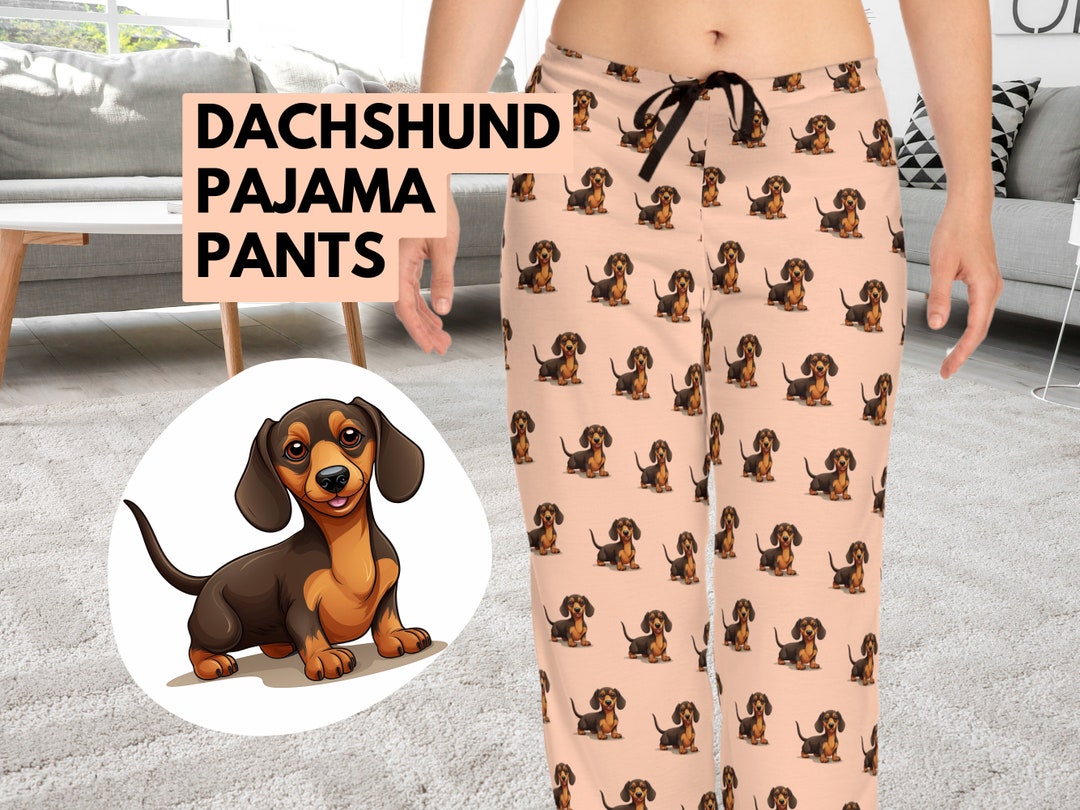 Customized Dachshund Pajama Pants, Gift for Dachshund Dog Fans, Gift ...
