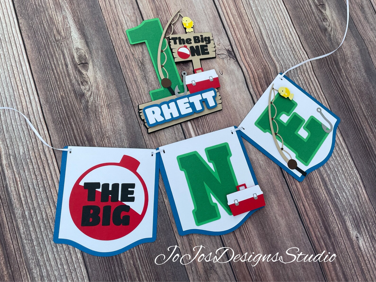 The Big One Cake Topper Ofishally One 1st Birthday Party | Etsy
