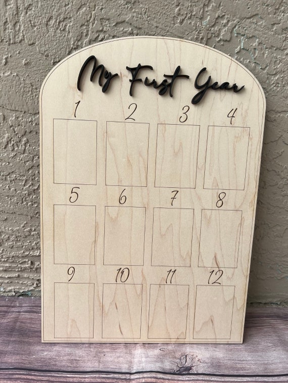 My First Year, Milestone Board, First Birthday Decor, First Birthday ...