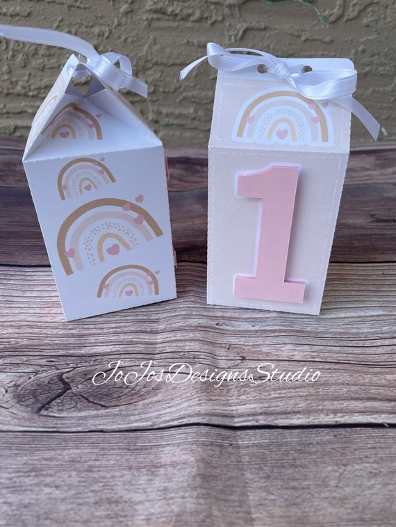 Boho Rainbow favor boxes, rainbow candy box, boho rainbow goodie box by ...