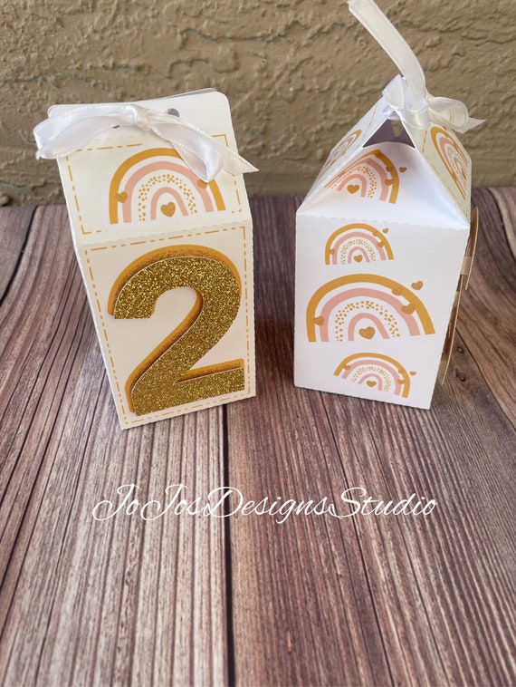 Boho Rainbow favor boxes, rainbow candy box, boho rainbow goodie box by ...