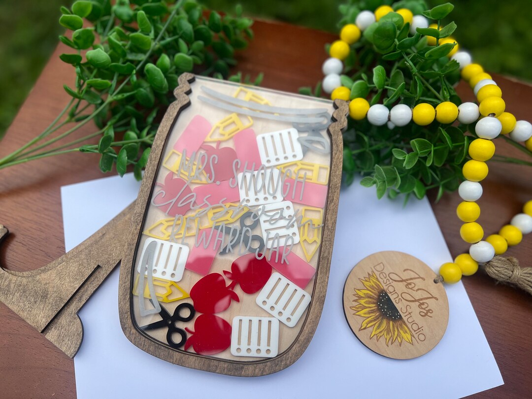 Teacher Reward Jar, Large Mason Jar Classroom Reward, Positive ...