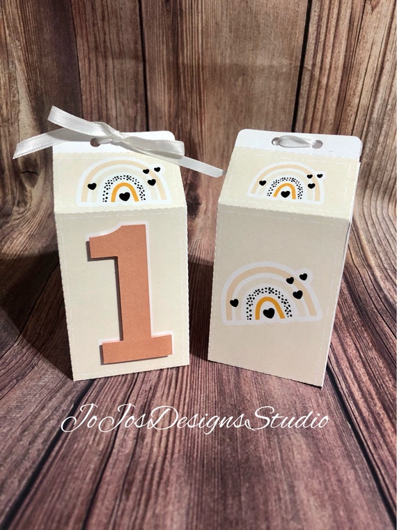 Boho Rainbow favor boxes, rainbow candy box, boho rainbow goodie box by ...