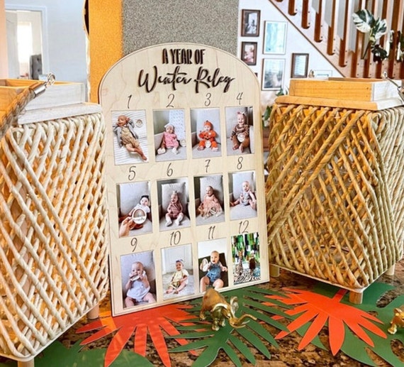 One year of, Milestone Board, First Birthday Decor, First Birthday ...