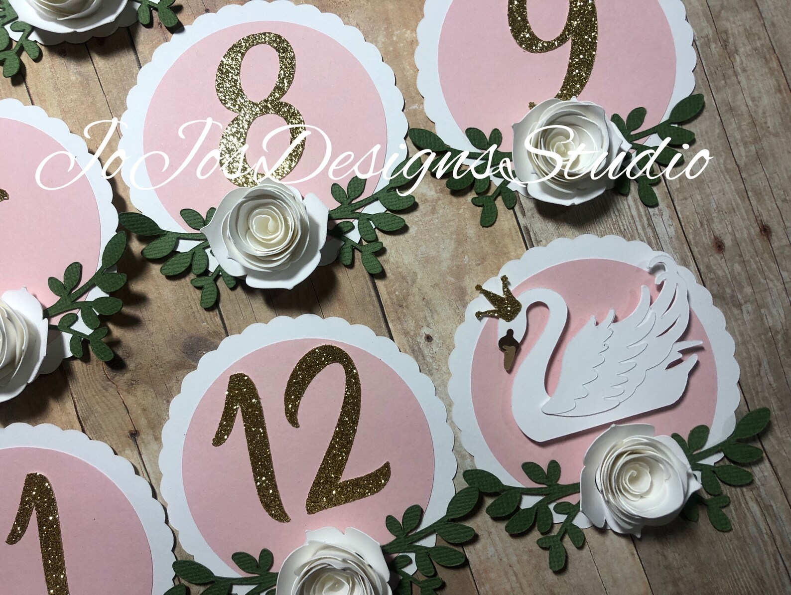 Swan Milestone Banner, Swan Monthly Banner, Swan Birthday Banner, Swan ...