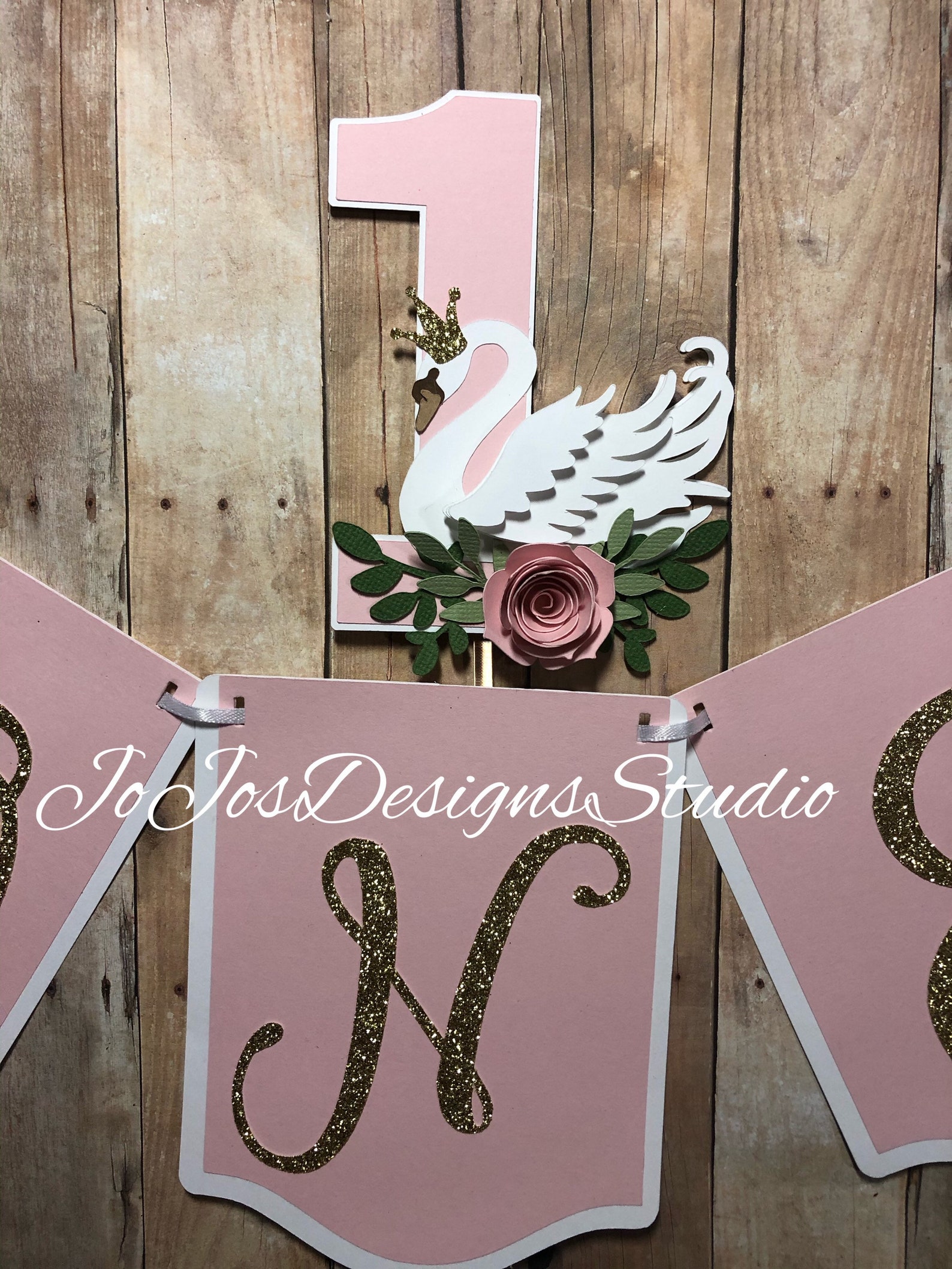 Swan Milestone Banner, Swan Monthly Banner, Swan Birthday Banner, Swan ...