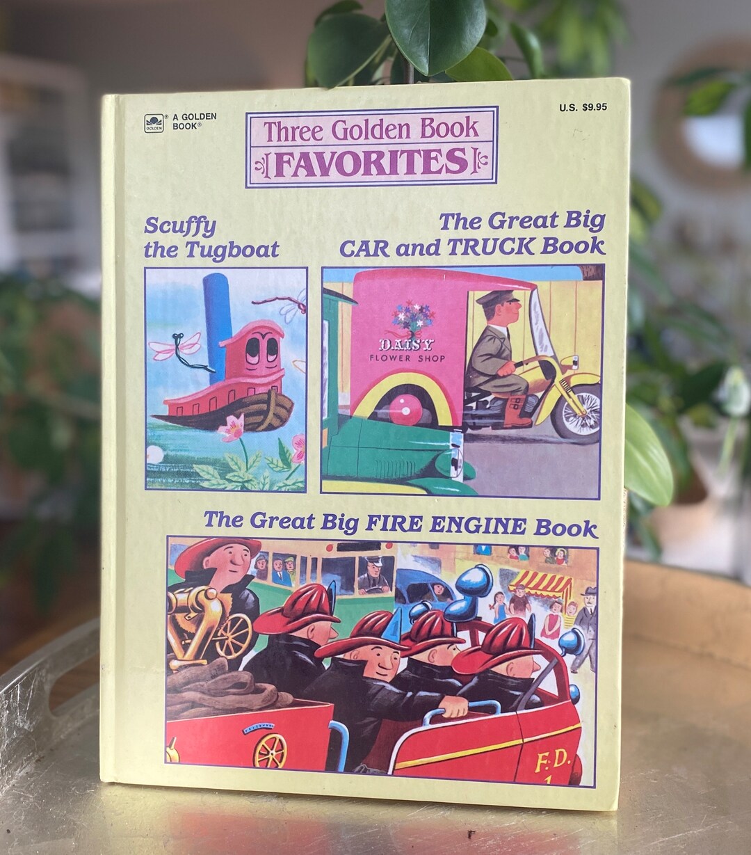Vintage 1985 Large "three Golden Book Favorites" Scruffy the Tugboat ...