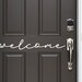 Front Door Decal, Welcome Decal, Home Decor, Housewarming Gift, Welcome ...
