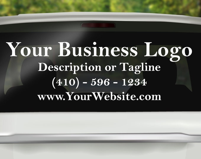 Custom Business Name Decal, Car Door Decal, Custom Decal With Business ...