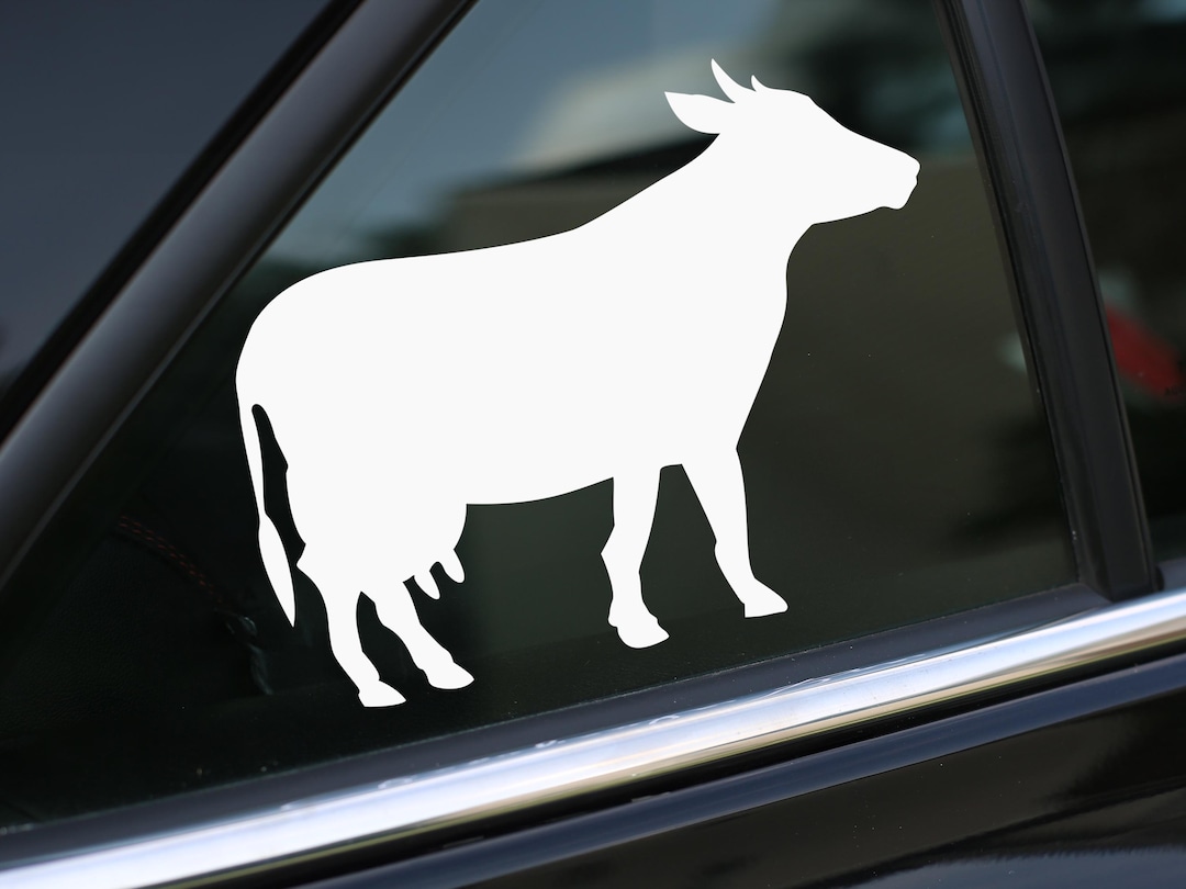 Cow Decal, Farm Decal Sticker for Car, Laptop or Wall, Vinyl Gift, Cow ...