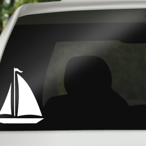 Boat Decal, Sailing Decal Sticker for Car, Laptop or Wall, Vinyl Gift ...