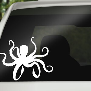 Octopus Decal, Sticker for Car, Laptop or Wall, Vinyl Gift, Octopus ...