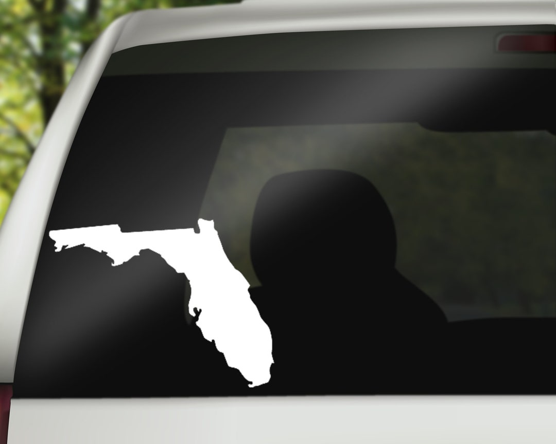 Florida State Decal Florida Vinyl Decal Sticker for Car - Etsy