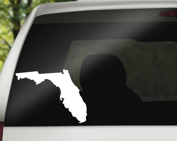 Florida State Decal Florida Vinyl Decal Sticker for Car - Etsy