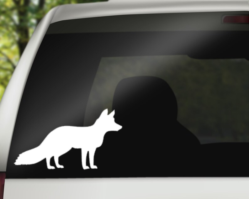 Fox Decal, Fox Decal Sticker for Car, Laptop or Wall, Vinyl Gift, Fox ...