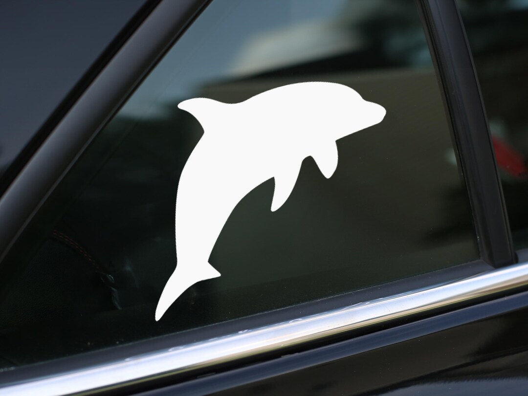 Dolphin Decal, Sea Decal Sticker for Car, Laptop or Wall, Vinyl Gift ...