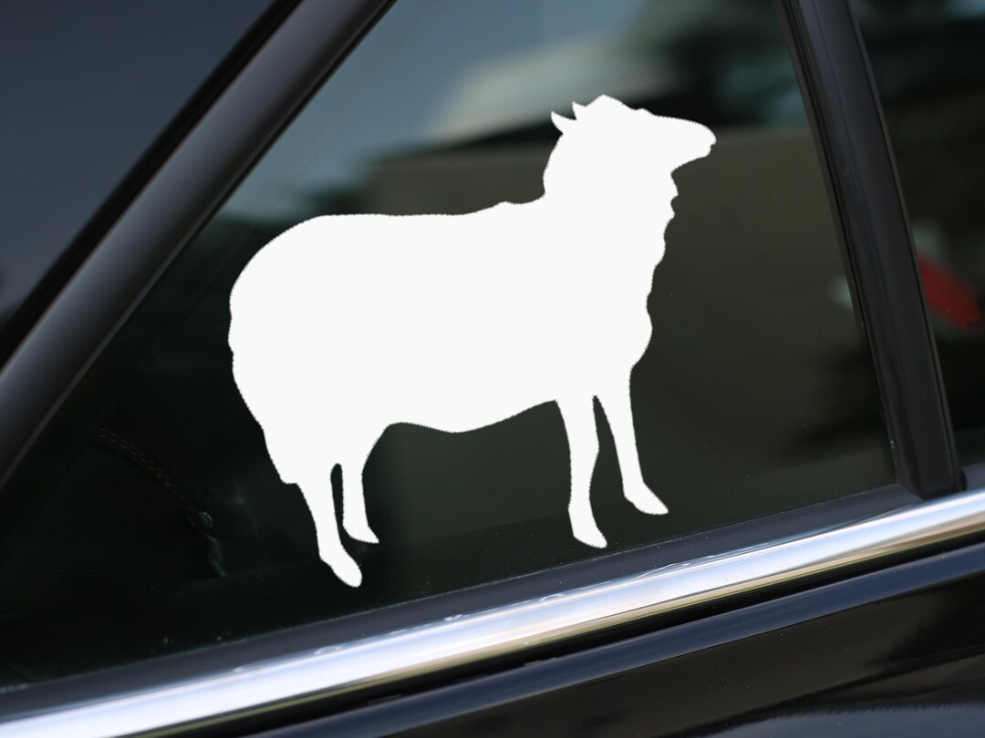 Sheep Decal, Sticker for Car, Laptop or Wall, Vinyl Gift, Sheep Gift - Etsy