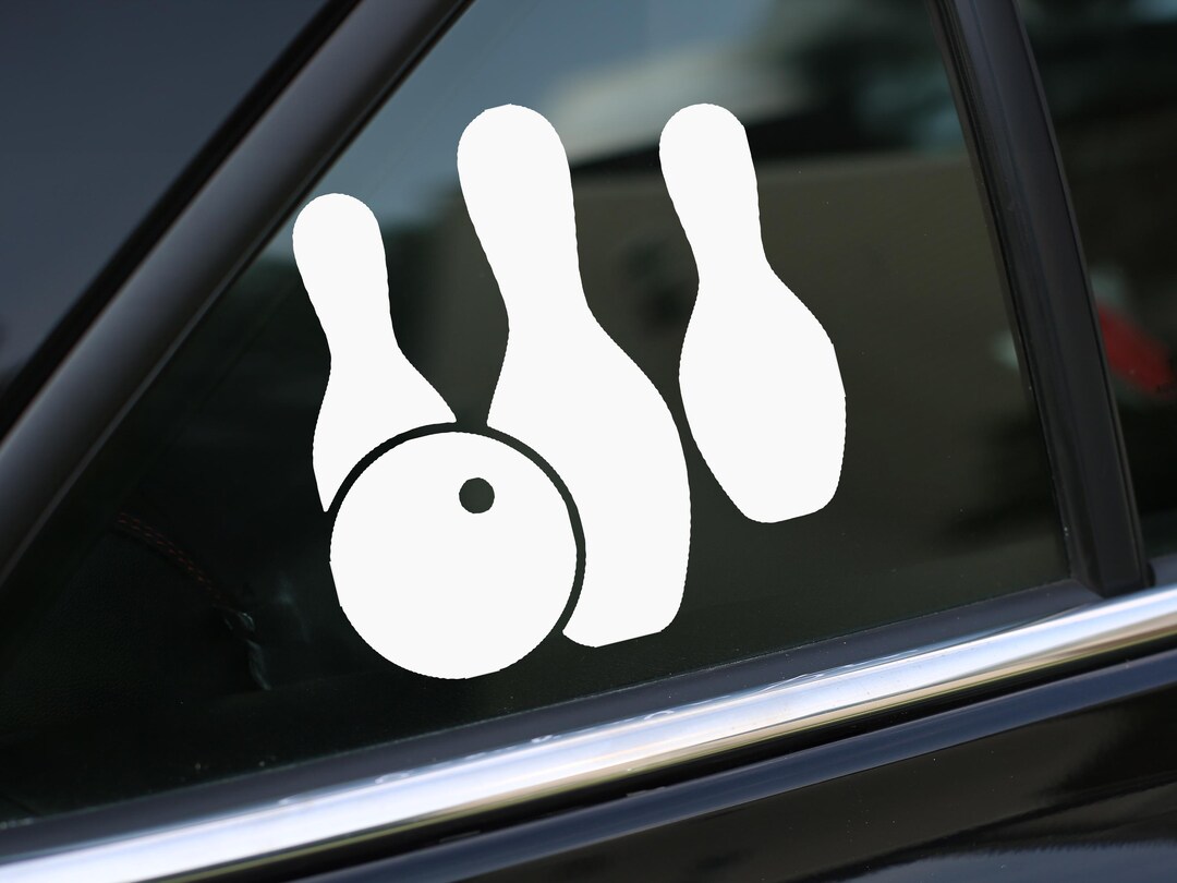 Bowling Decal, Sports Decal Sticker for Car, Laptop or Wall, Vinyl Gift ...