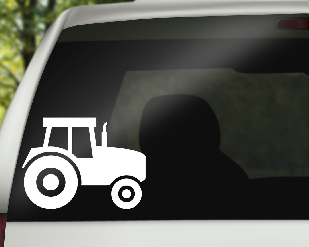 Tractor Decal, Farming Decal Sticker for Car, Laptop or Wall, Vinyl ...
