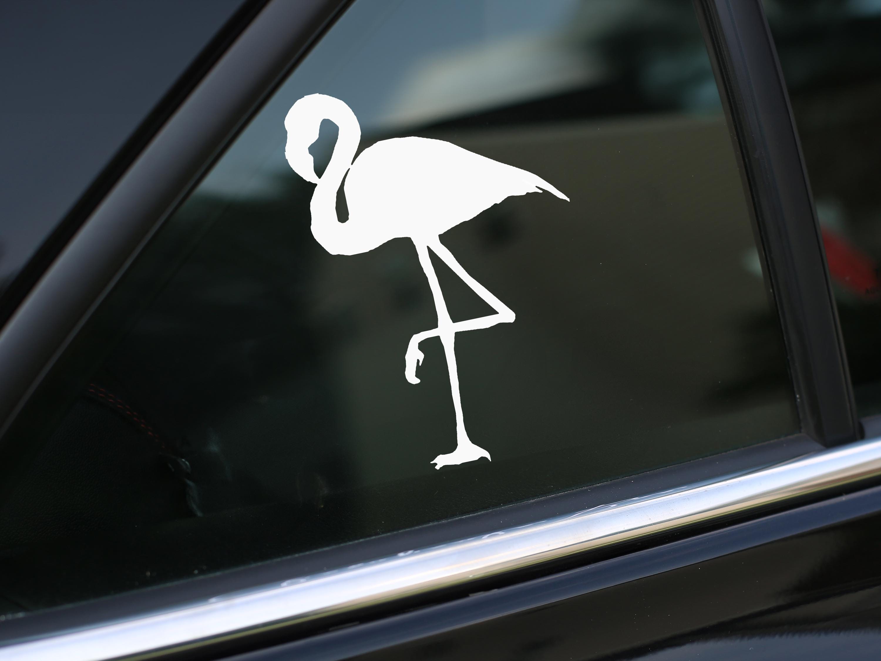 Flamingo Decal, Sticker for Car, Laptop or Wall, Vinyl Gift, Flamingo ...