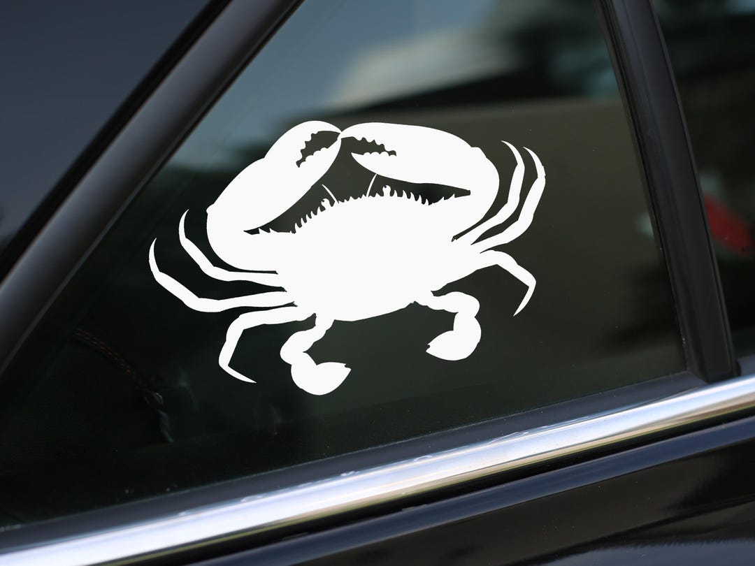 Crab Decal, Sticker for Car, Laptop or Wall, Vinyl Gift, Crab Gift - Etsy