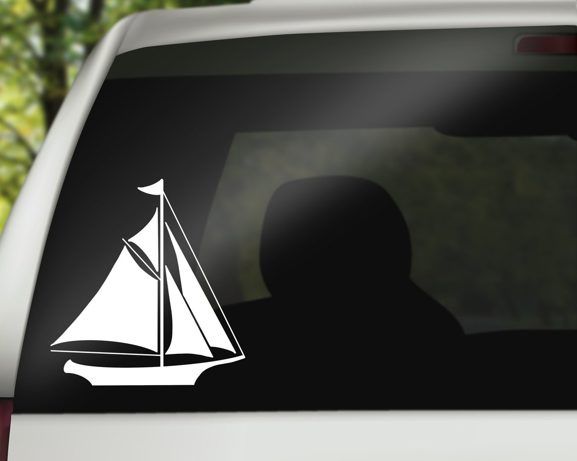 Boat Decal Sailing Decal Sticker for Car Laptop or Wall - Etsy