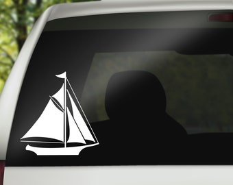 Boat Decal Sailing Decal Sticker for Car Laptop or Wall | Etsy
