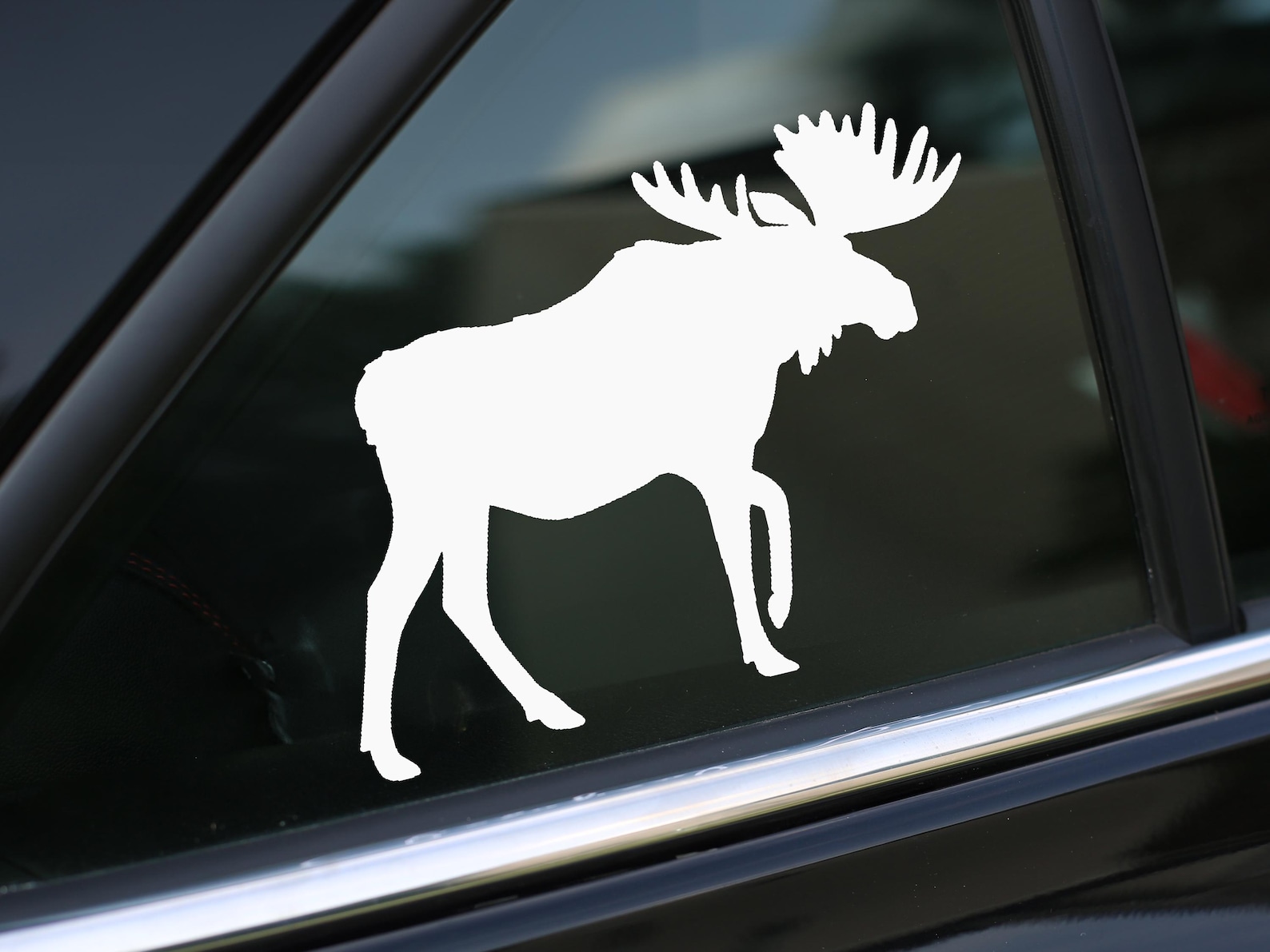 Moose Decal, Sticker for Car, Laptop or Wall, Vinyl Gift, Moose Gift ...