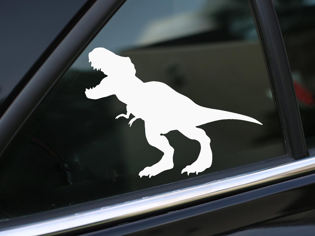 T Rex Decal, Dinosaur Decal, Sticker for Car, Laptop or Wall, Vinyl ...