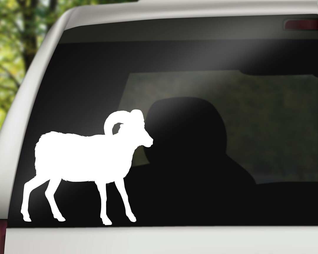 Ram Decal, Mountain Decal Sticker for Car, Laptop or Wall, Vinyl Gift ...