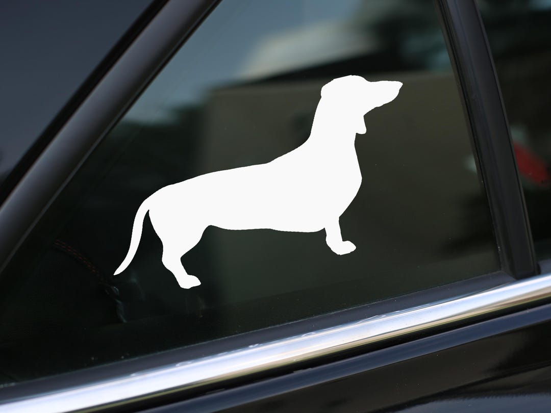 Dachshund Decal, Dog Decal Sticker for Car, Laptop or Wall, Vinyl Gift ...
