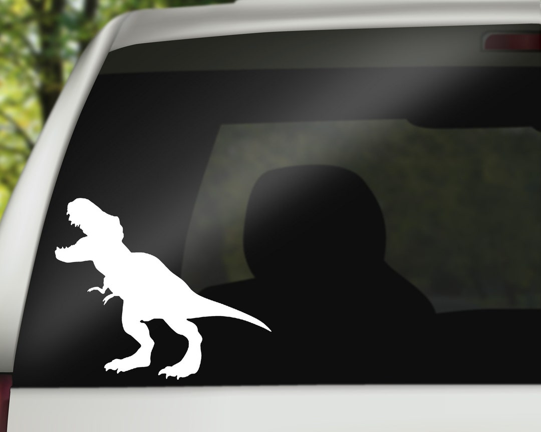 T Rex Decal, Dinosaur Decal, Sticker for Car, Laptop or Wall, Vinyl ...