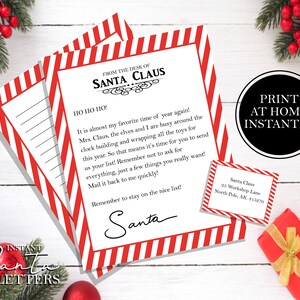Letter From Santa Bundle, 9 Files, 3 Letters, Write Letter to Santa ...