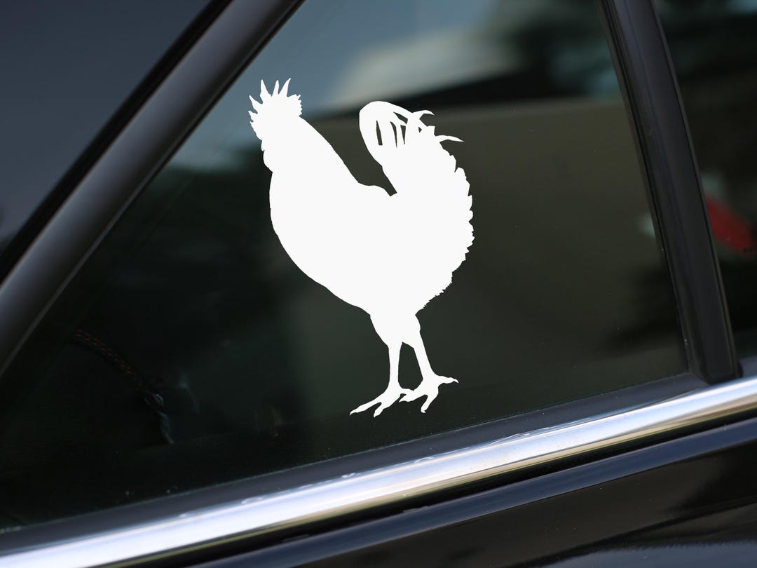 Rooster Decal, Chicken Decal Sticker for Car, Laptop or Wall, Vinyl ...
