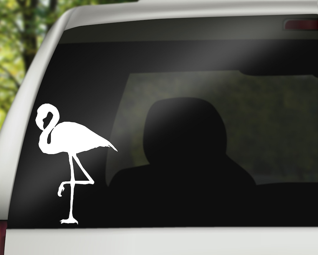 Flamingo Decal, Sticker for Car, Laptop or Wall, Vinyl Gift, Flamingo ...